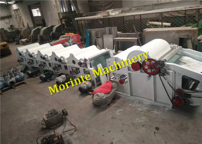 2+5 rollers Denim waste cotton waste recycling machine for spinning MT ...