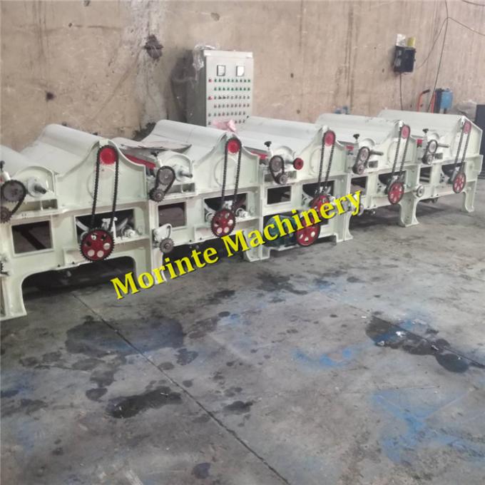 5 rollers cotton waste recycling machine garment waste tearing machine ...